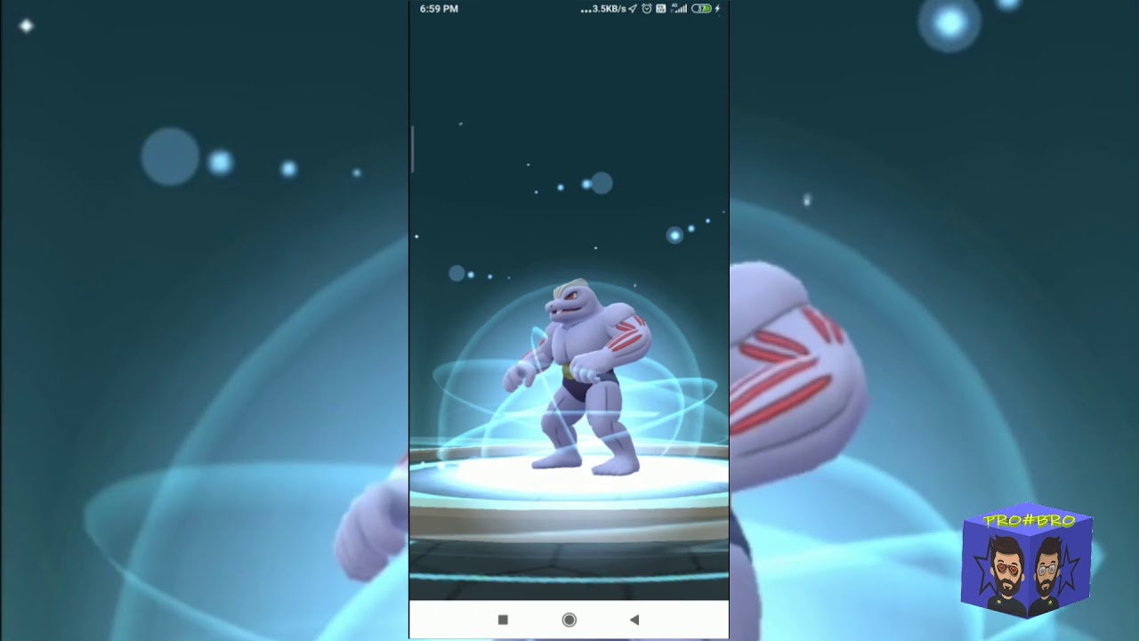 Pokemon Go ||Trade Evolution Videos || Machoke evolves to Machamp ...