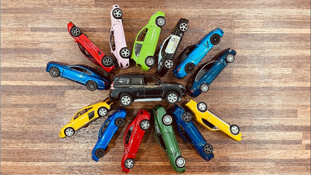 Toy Cars From The Floor | Diecast Car Toys | Police Car, Prado, Audi ...