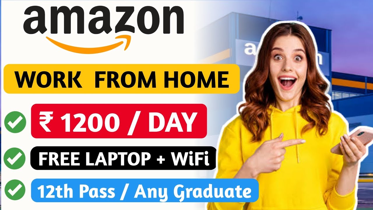 Amazon Work From Home Job | FREE Laptop & Wifi 😍| Amazon Jobs For ...