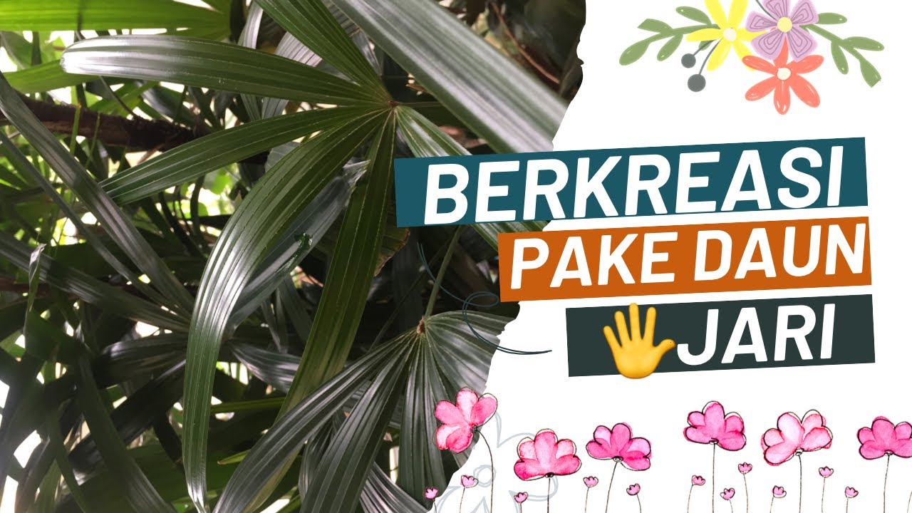 MERANGKAI BUNGA KRISAN DENGAN KREASI DAUN 🖐 JARI!!!!! - YouTube