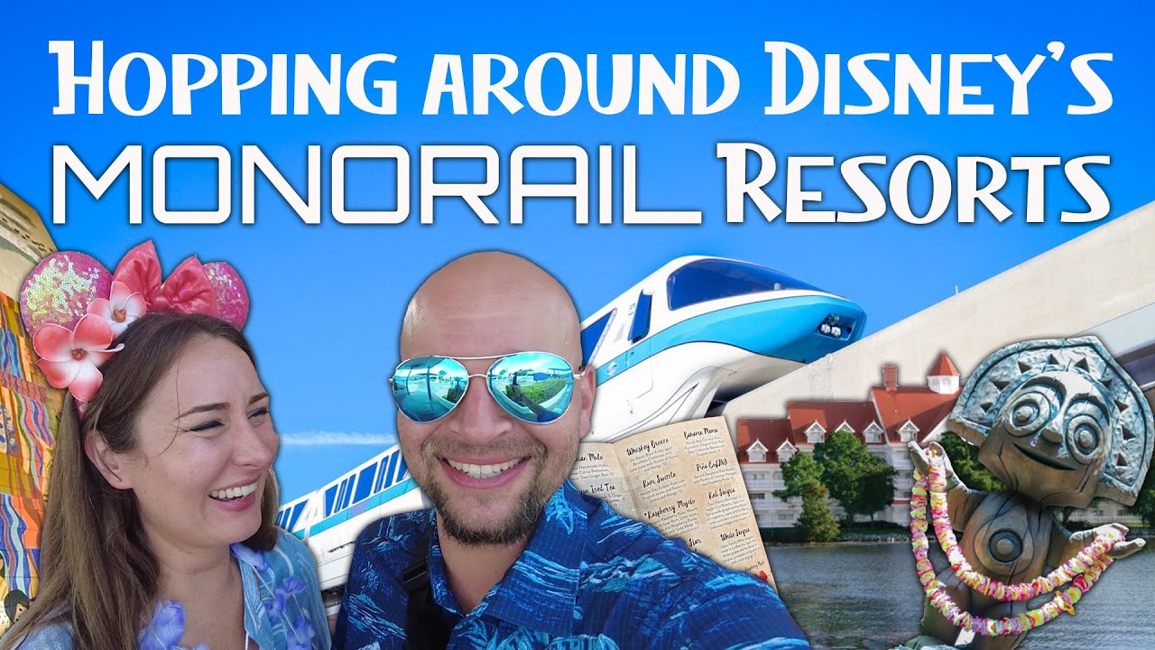 Hopping Around Disney's Monorail Resorts! - YouTube