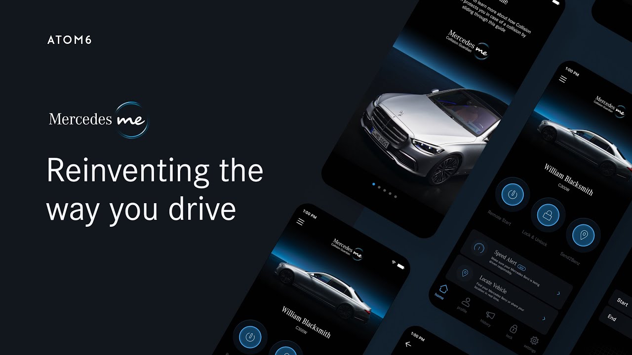 Mercedes Benz mobile app | Atom6 Studio - YouTube