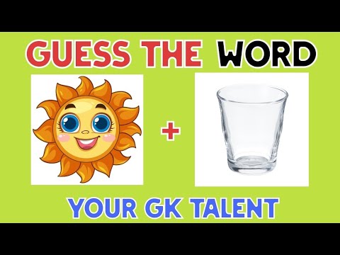 Guess the word by emoji Challenge general knowledge questions 🧐 your gk ...