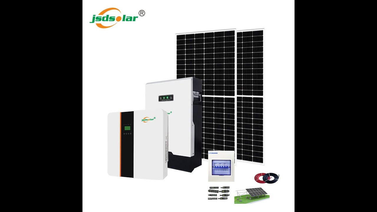 JSDSOLAR hybrid solar inverter 6KW and wall mount Lithium battery test ...