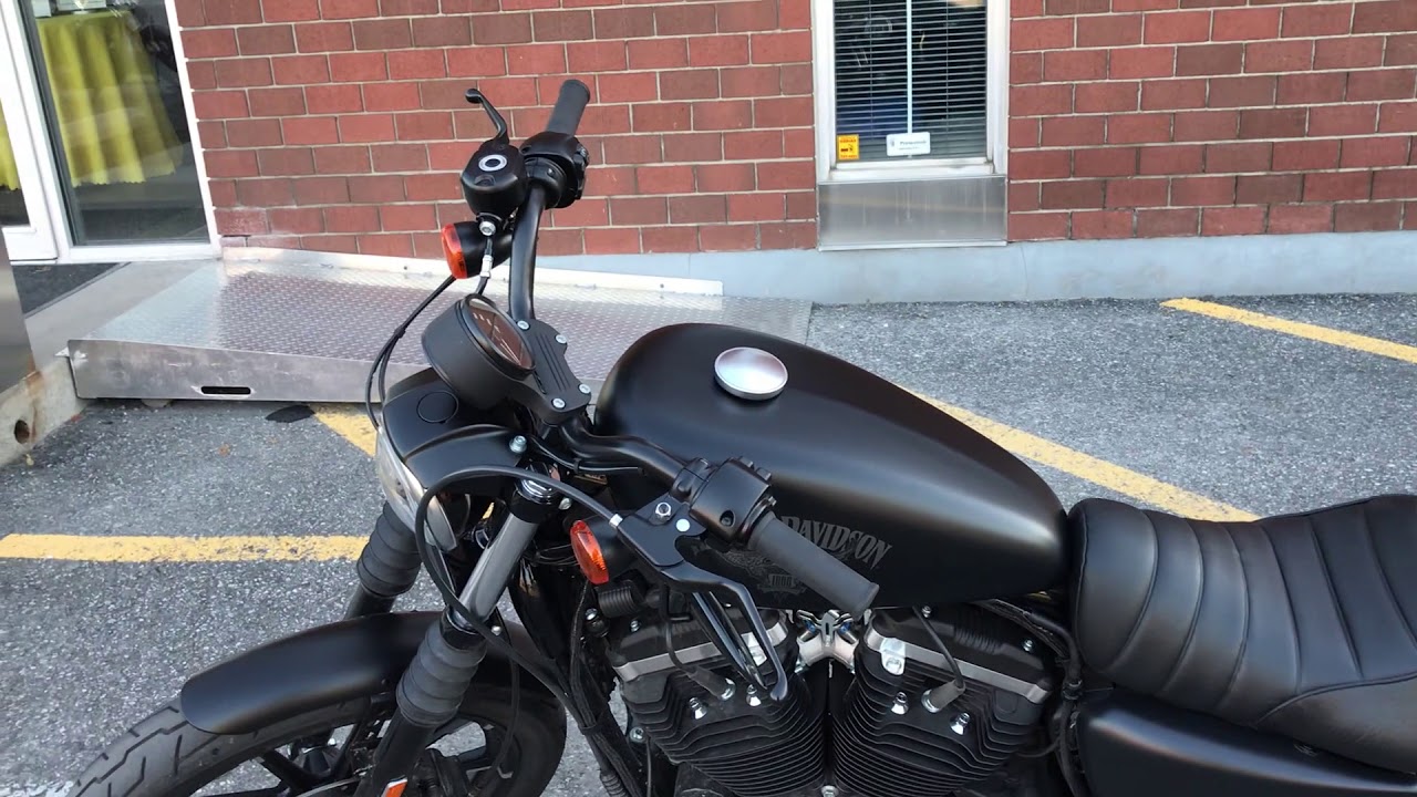 2018 Harley Davidson Sportster Iron883 (Bassani Road Rage 2) - YouTube