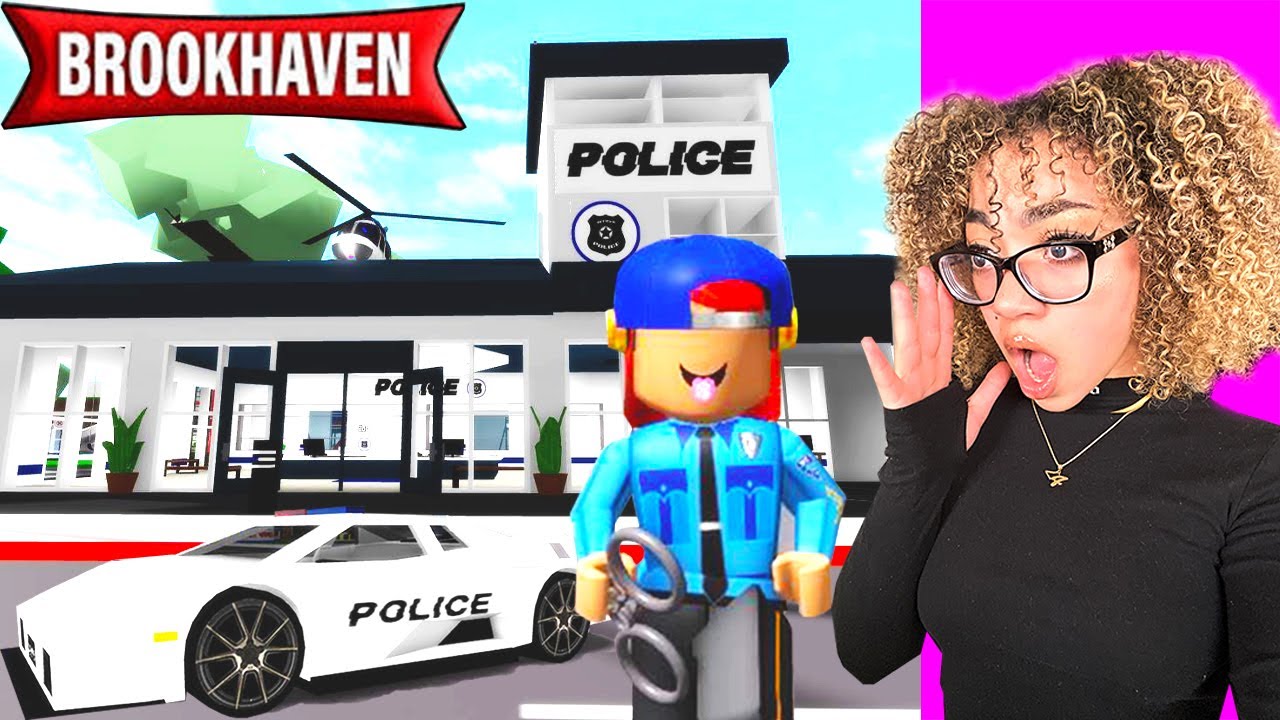 Being A Police Officer In BROOKHAVEN RP! (Roblox) - YouTube