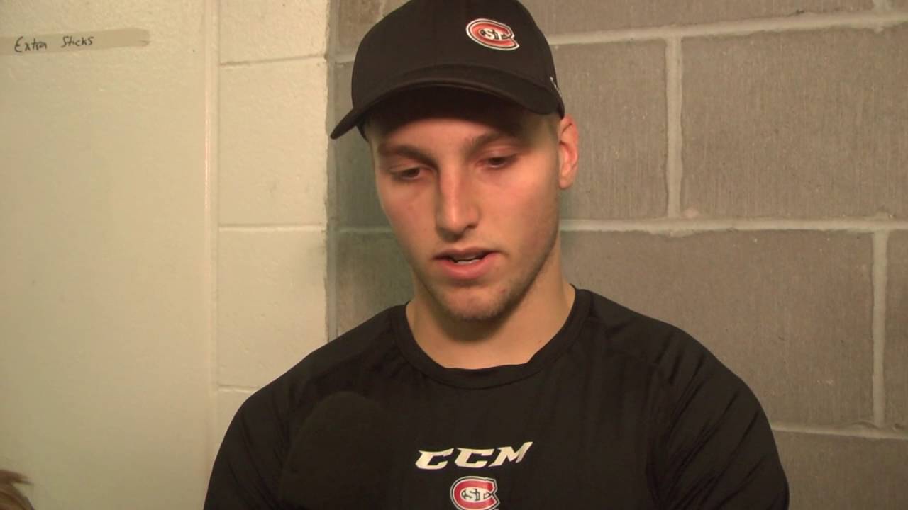 Men's Hockey | Post Game Interviews at Minnesota - YouTube