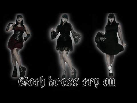 GOTH DRESS TRY ON Zapaka Halloween collection! 🎃👻