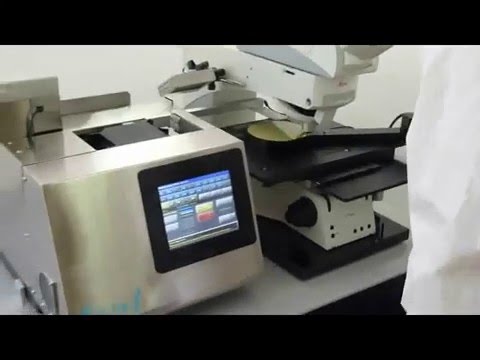 Wafer auto loader for semiconductors inspection microscope - YouTube