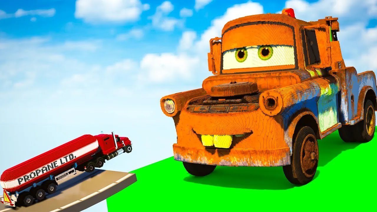 Cars vs Mater Teardown - YouTube