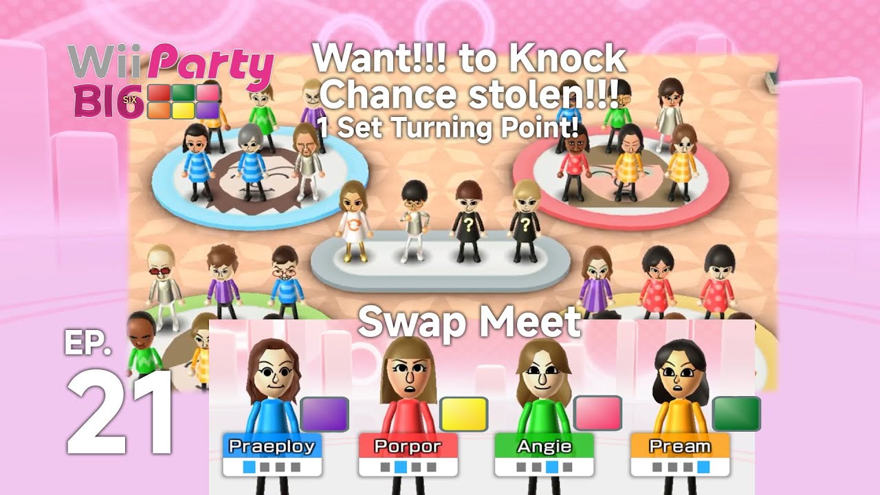 Wii Party 2025 BIG6 Tournament Swap Meet Ep 21 Mii's - Purple-Yellow ...