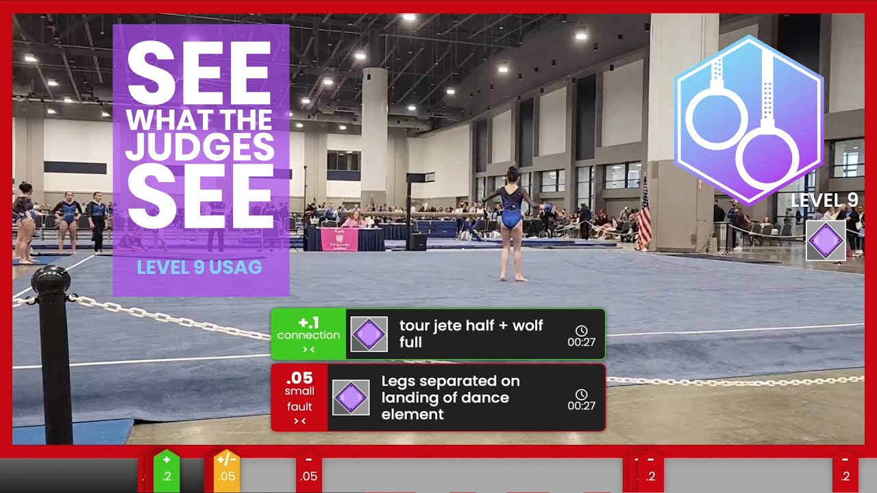 USAG Women's Gymnastics Level 9 Floor Routine - YouTube
