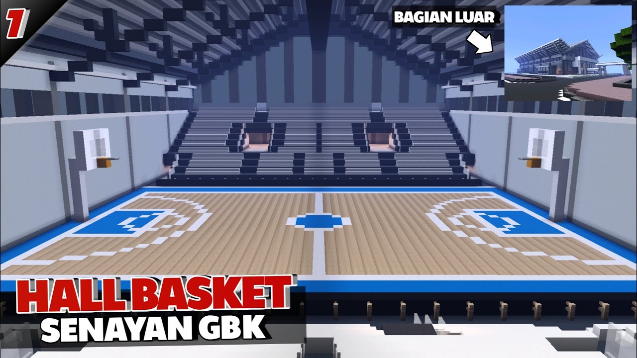 LEBIH MODERN - Review Hall Basket Senayan di Minecraft PE - YouTube