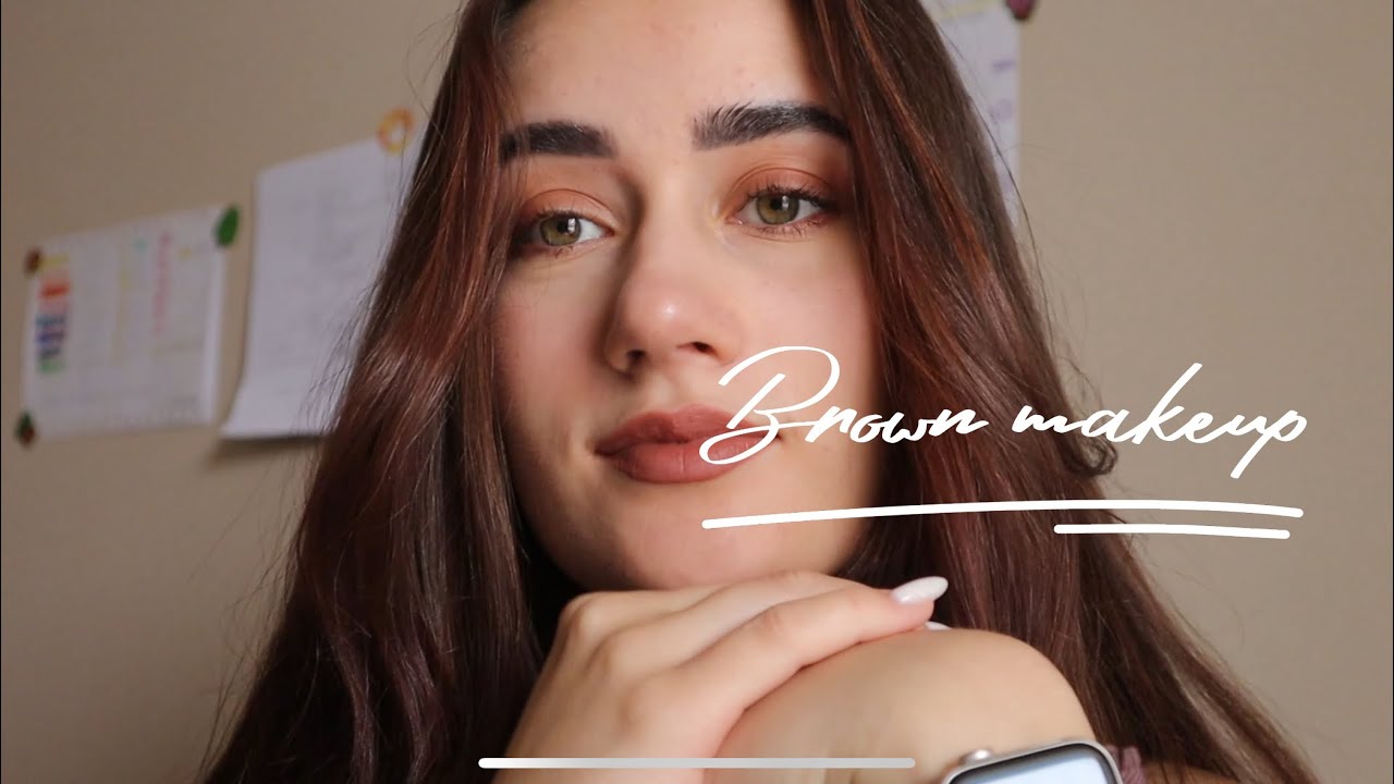 brown makeup tutorial: макіяж у коричневих тонах за 5 хвилин! - YouTube