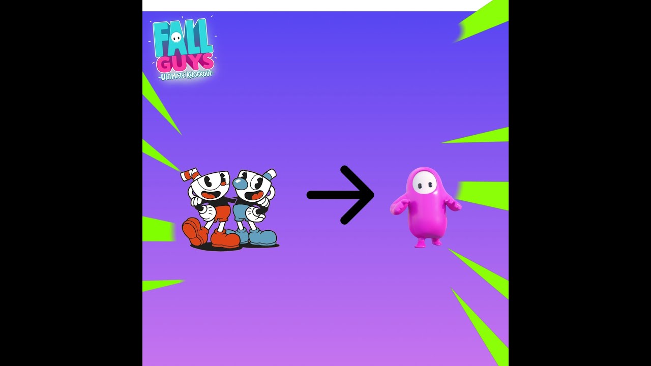 *NEW* Fall guys Cuphead skin full gameplay. win #79 - YouTube