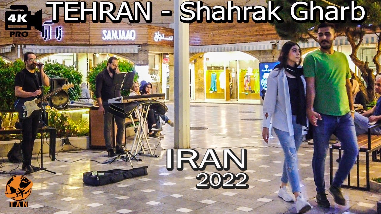 IRAN Tehran Street Walking in NorthWest of Tehran Shahrak Gharb ...