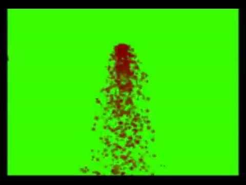 blood shot green screen blood blue screen blood - YouTube