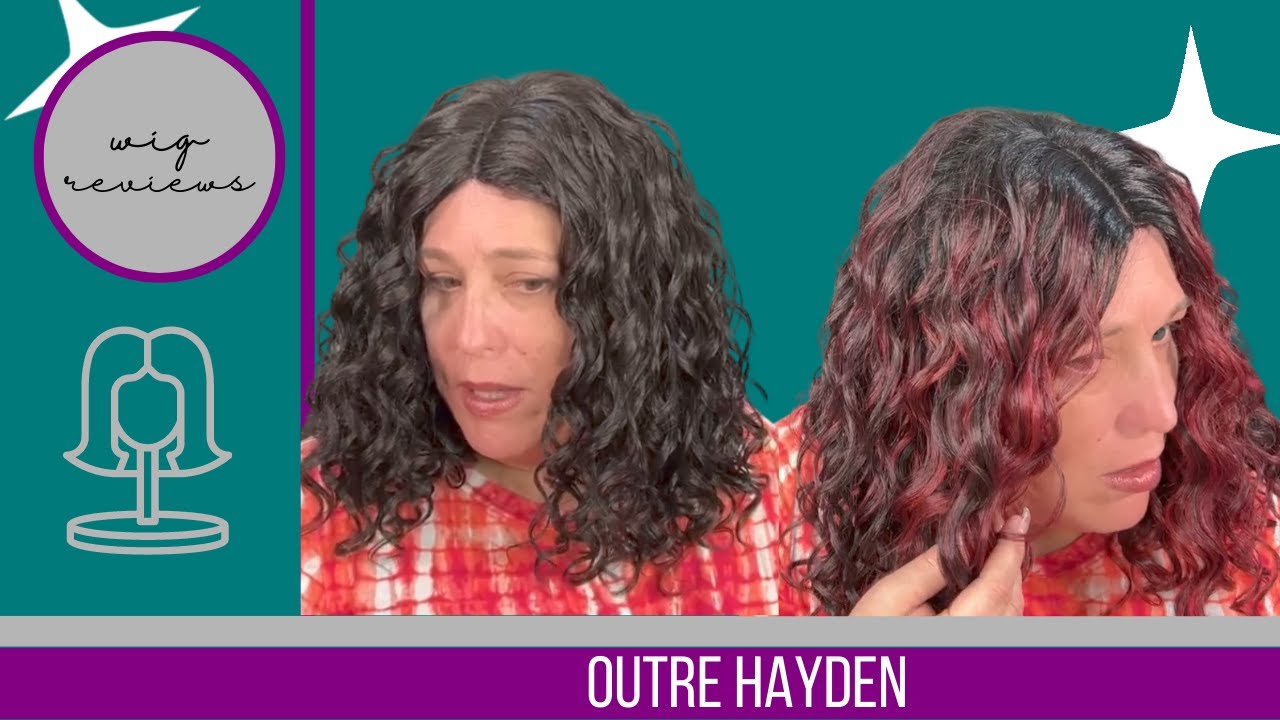 Outre Curly Wig Series | Outre Hayden Wig Review 💋 | 2 COLORS! - YouTube