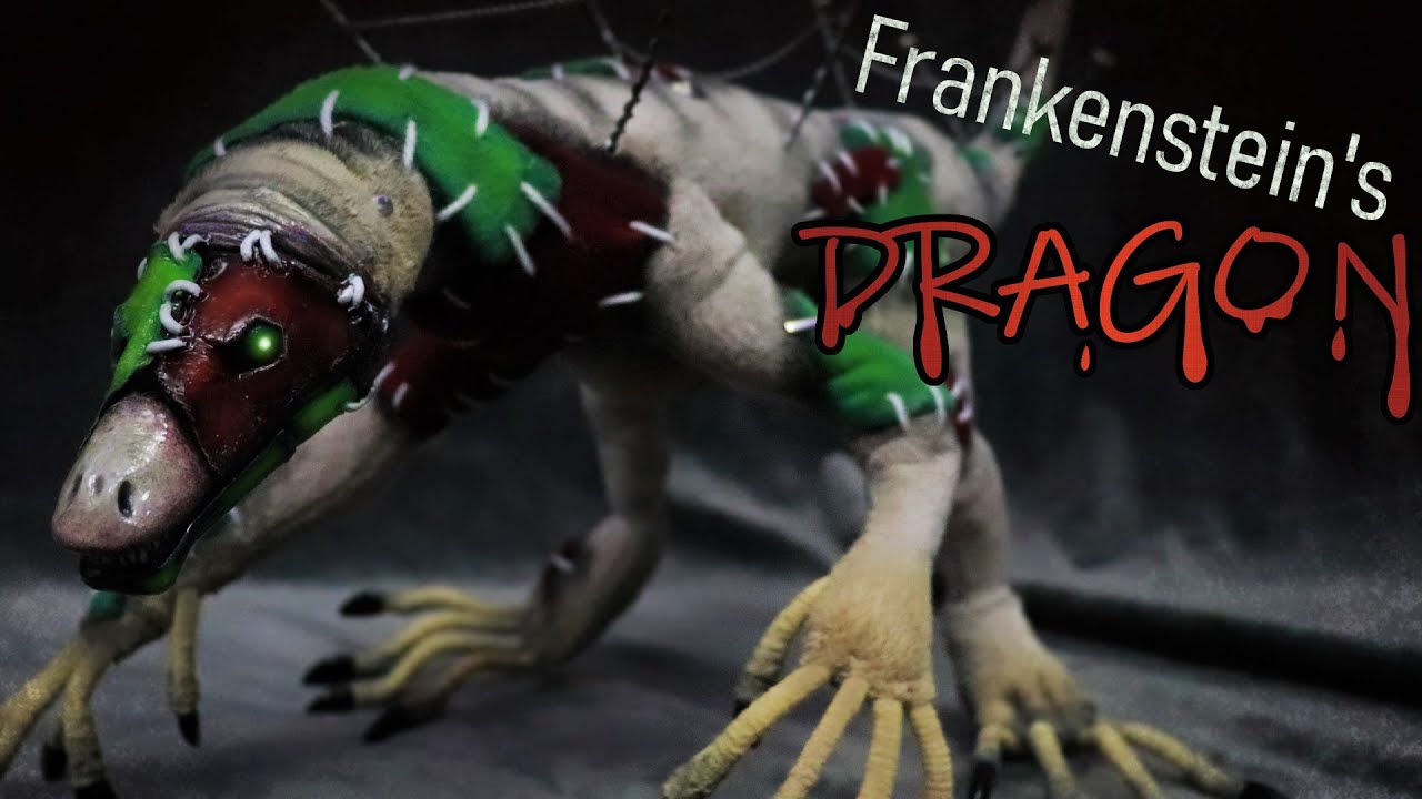 Making Frankenstein's Dragon || Poseable Art Doll Tutorial || Halloween ...