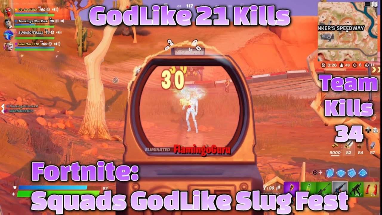 Fortnite: Squads GodLike Slug Fest 21 Kills - YouTube
