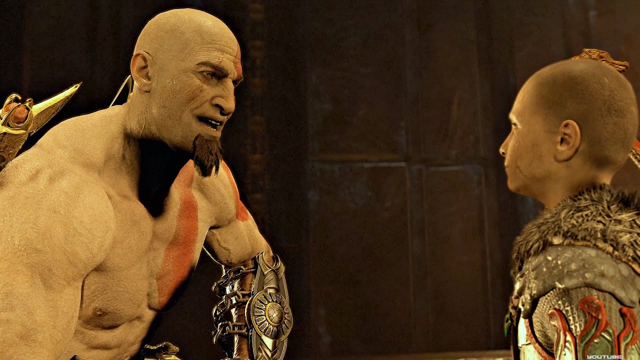 Goatee Kratos Smiling Scene - God of War PC (4K Ultra HD) Classic Young ...
