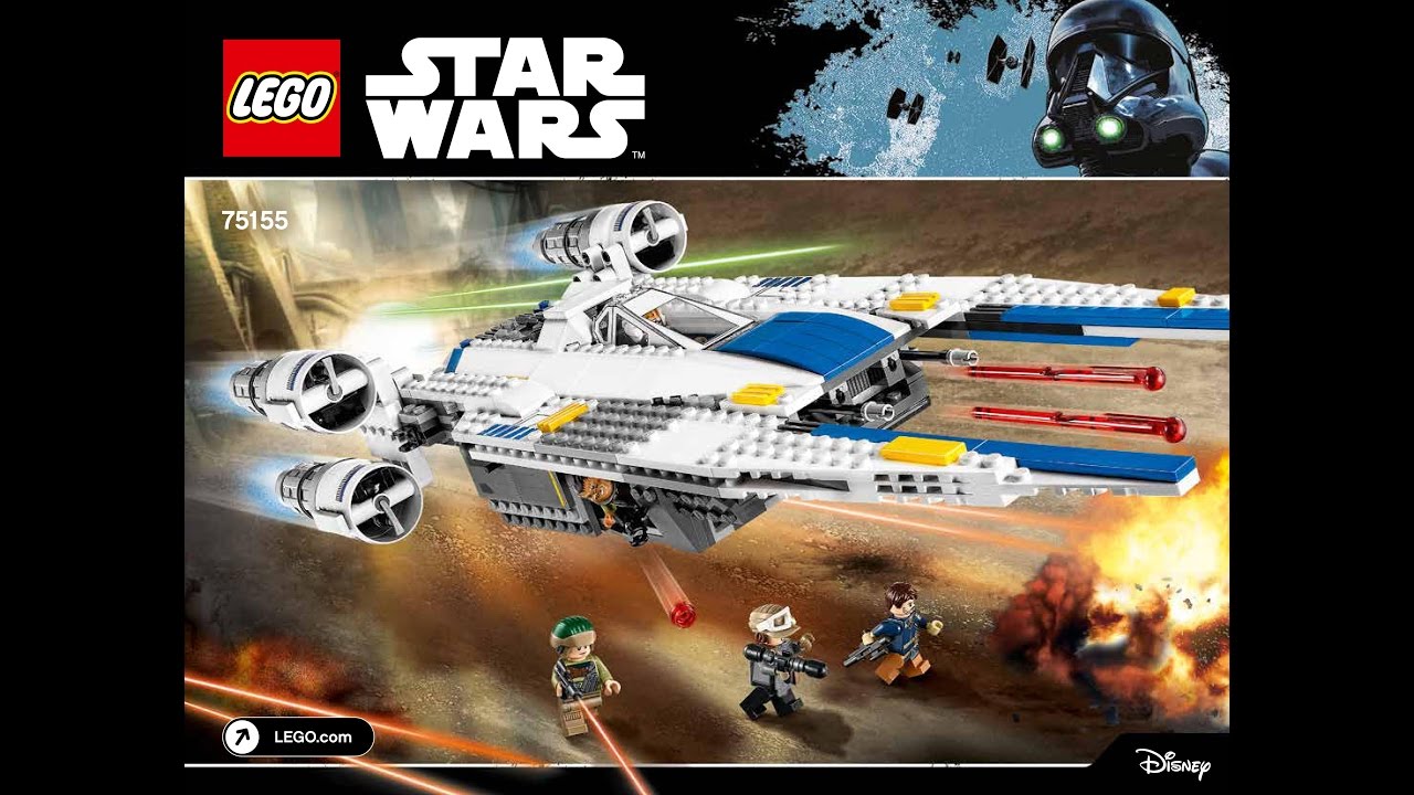 LEGO Star Wars Rebel U-Wing Fighter 75155 Rogue One Instructions DIY ...