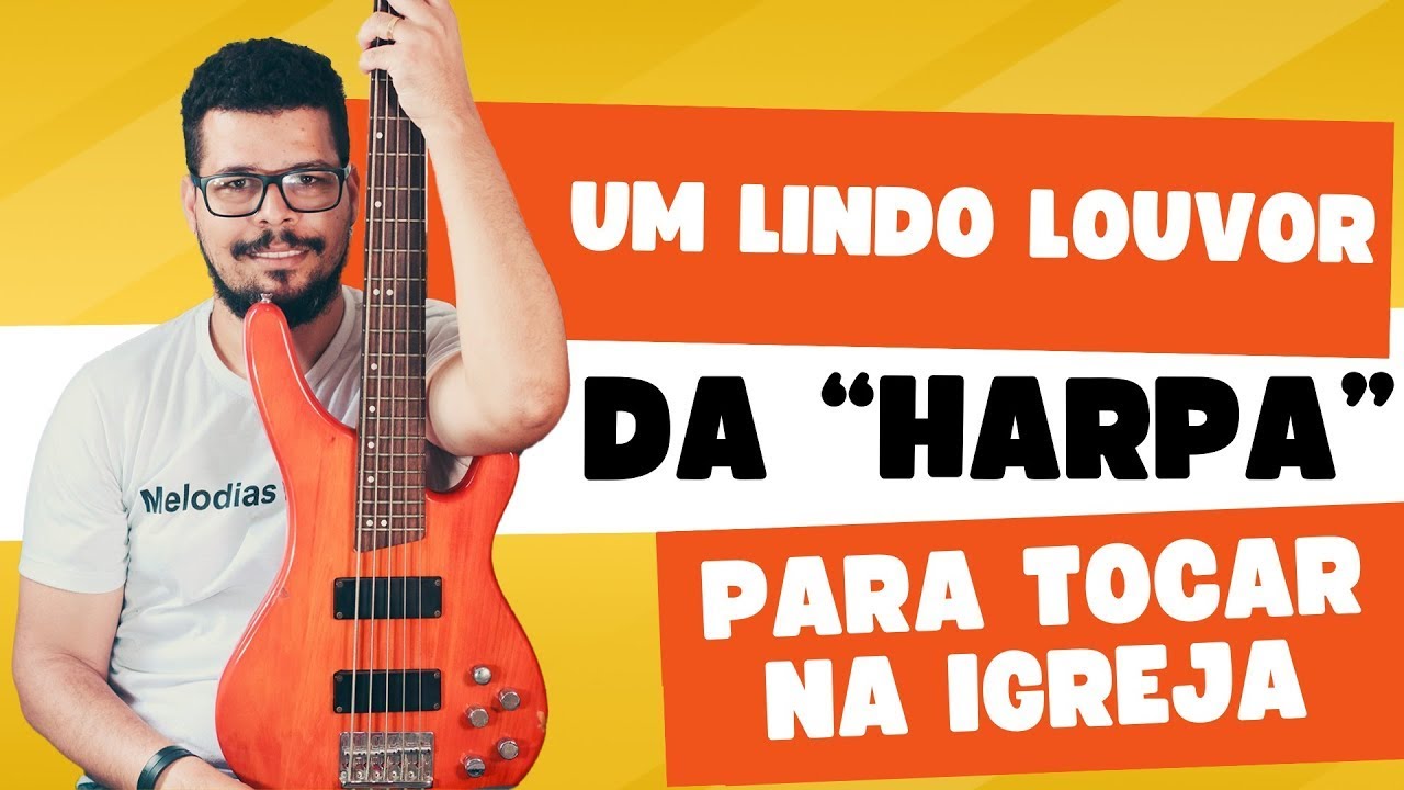 Como tocar na igreja um louvor maravilhoso da Harpa Cristã simplificado ...