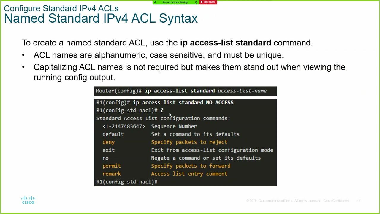 Module 5 ACLs for IPv4 Configuration - YouTube