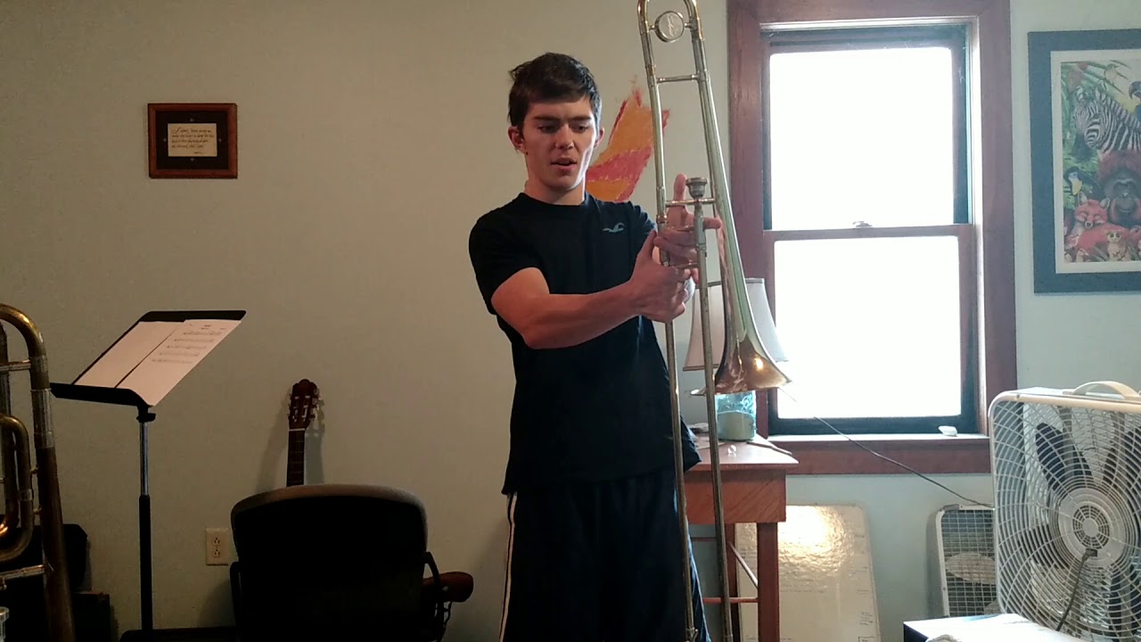 Beginner Trombone Lesson Series: Holding Trombone - YouTube