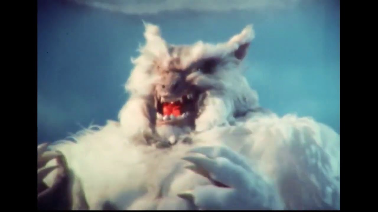 Wolfman vs Godzilla Restored Scene Wolfman Clotheslines Godzilla - YouTube