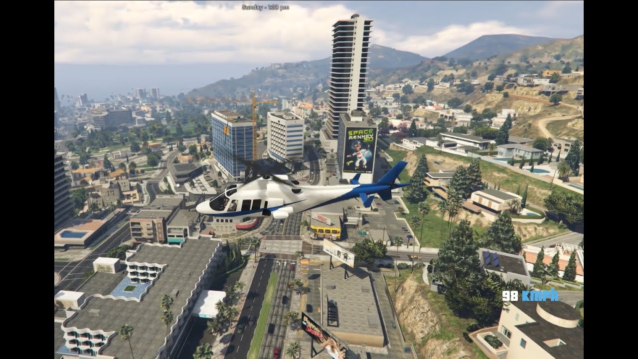 Franklin,Lamar and Trevor Crash Landing in Bell 430 While Fighting with ...