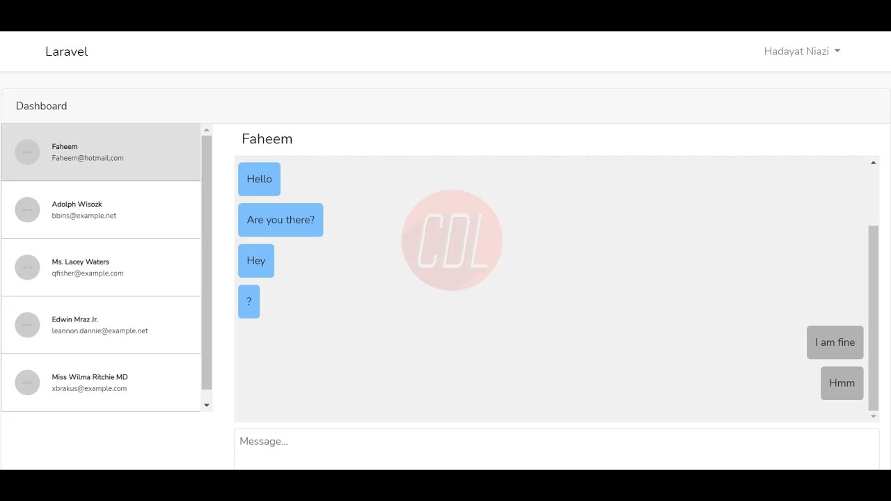 Custom Chat App Vuejs And Laravel Web Chat App Cdl Youtube 1089