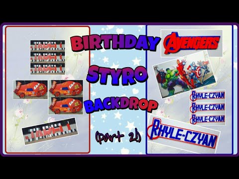 Birthday Styro Backdrop Design (part 2!) - YouTube
