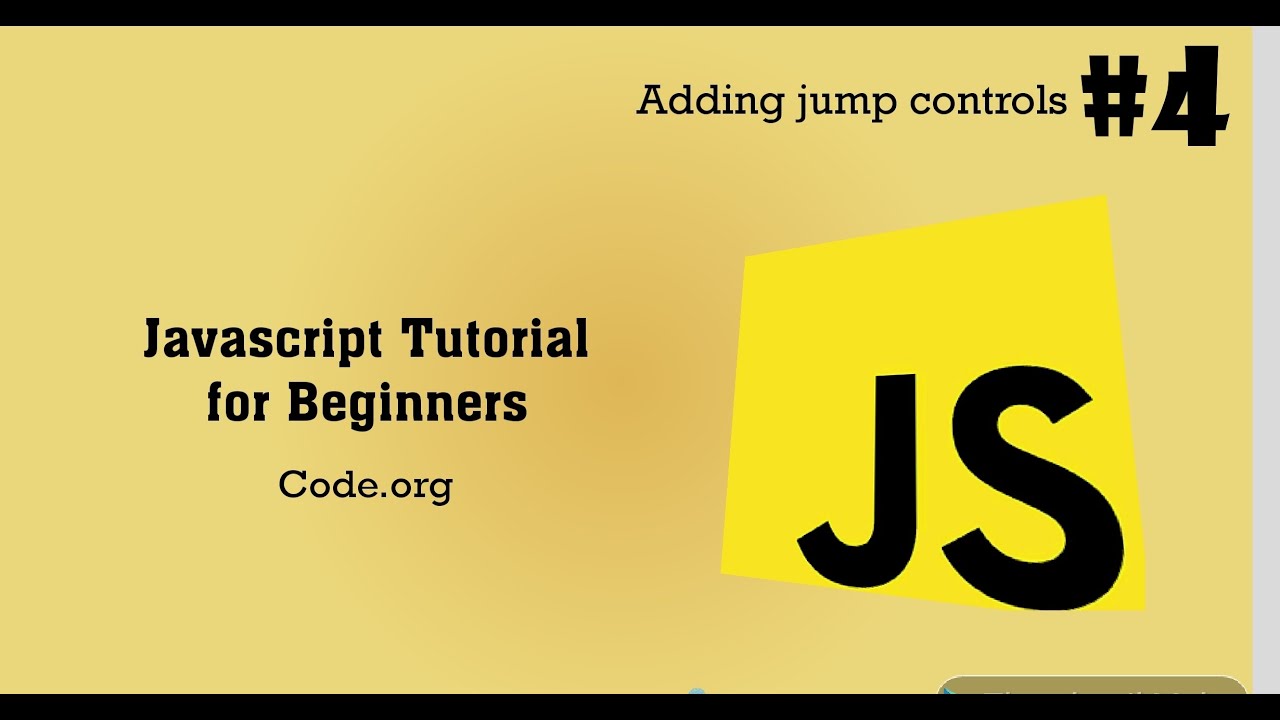 Javascript for Beginners | Code.org | Adding Jump Control - YouTube