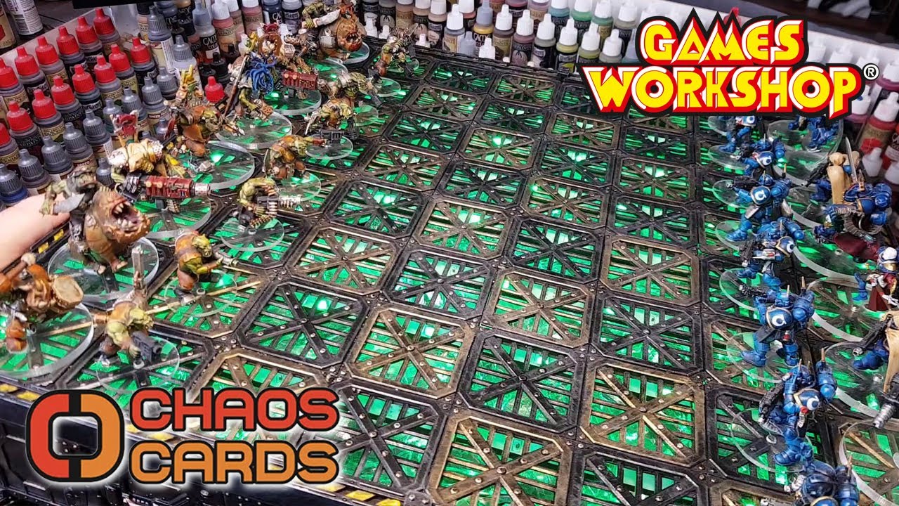 My Warhammer 40k Chess Set can be SEEN @Chaos_Cards - YouTube