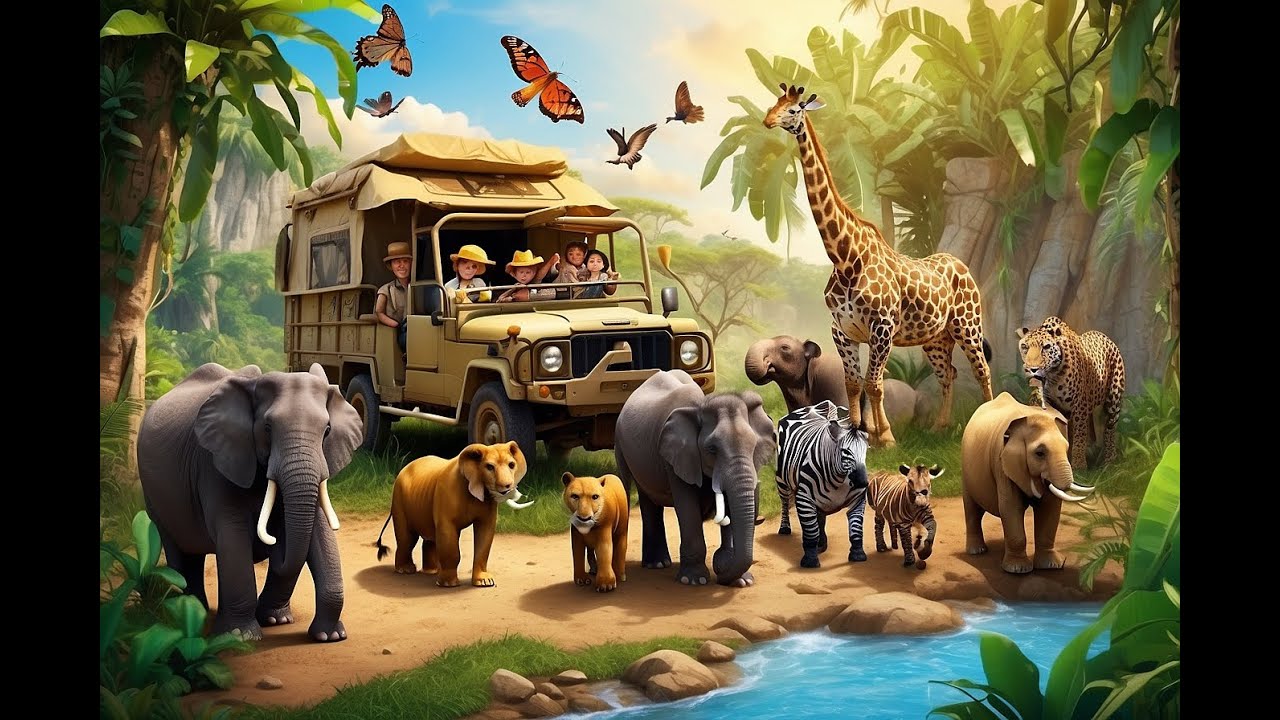 Animal Safari Adventure - Exploring the Jungle Wonders! - YouTube