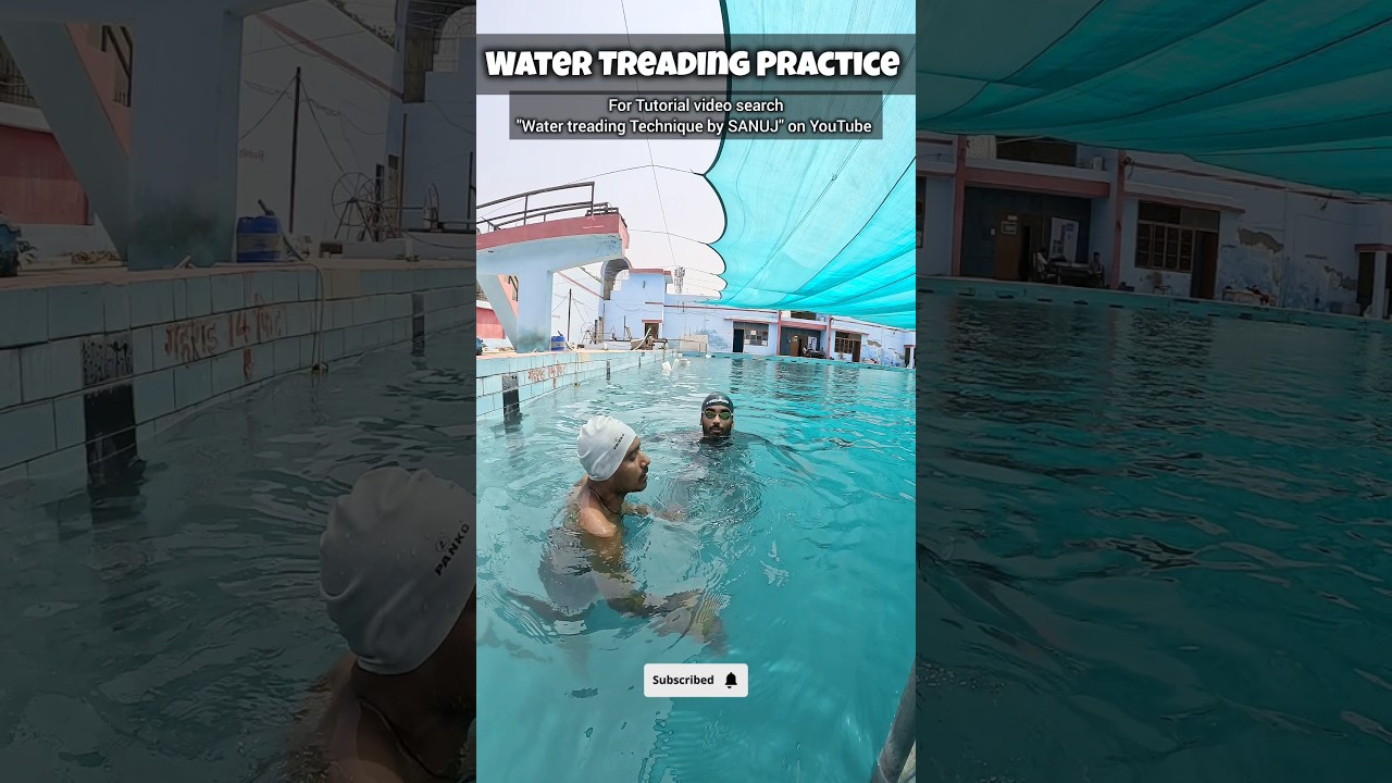 How to Stand in Deep Water "Water Treading Prectice" #swimming # ...
