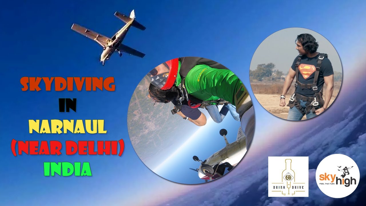 My Skydiving experience in INDIA | Narnaul near NEW DELHI | tandem jump ...