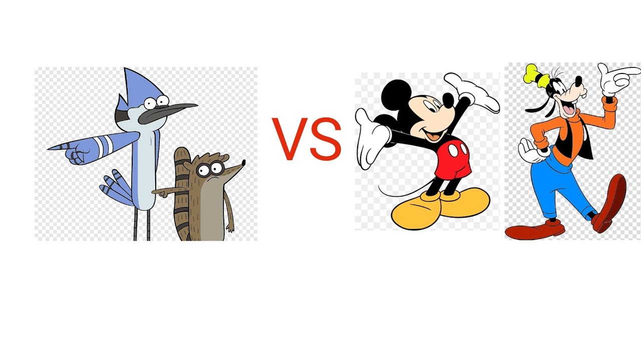 mugen mordecai & rigby vs mickey mouse & goofy - YouTube