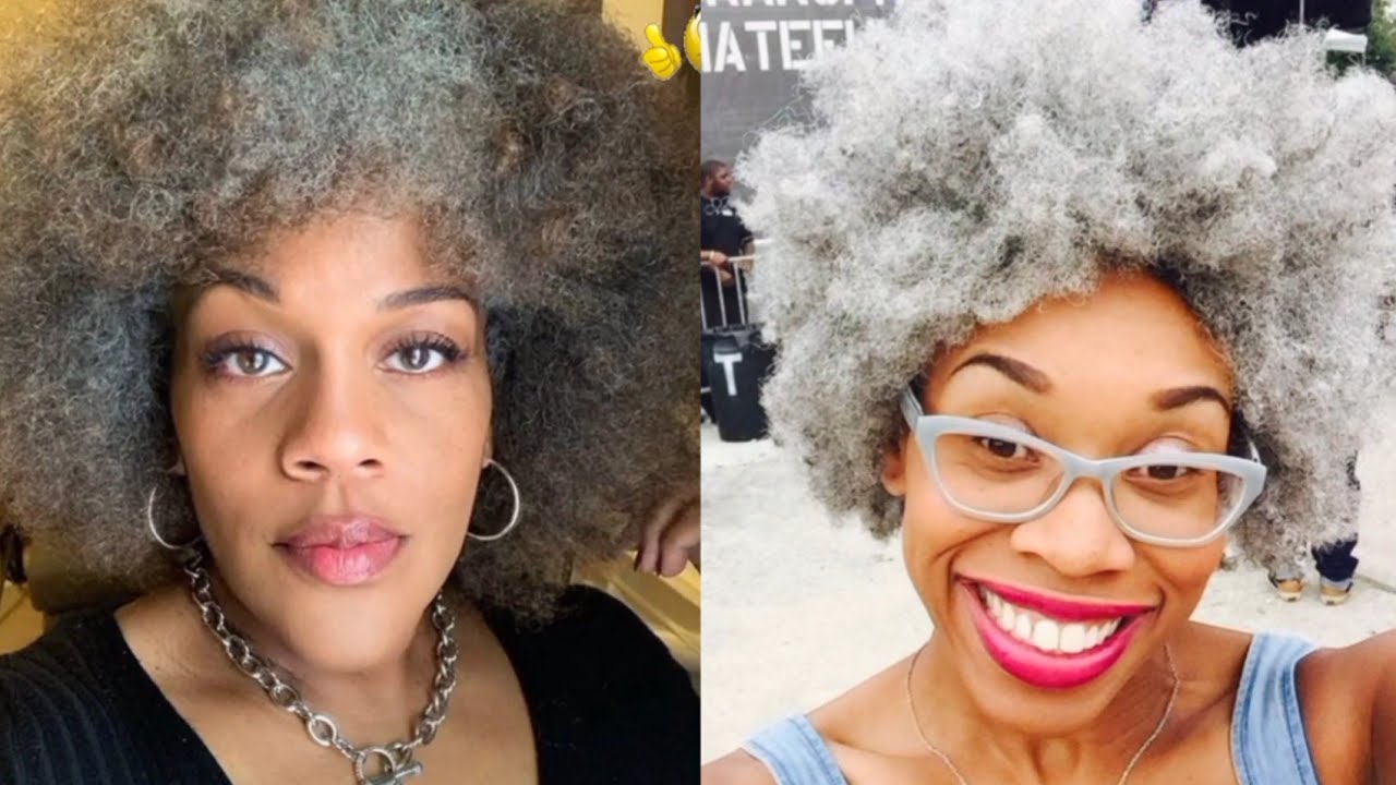 Afro GrayHair Styles// Crucial Tips On How To Care For GrayHair - YouTube