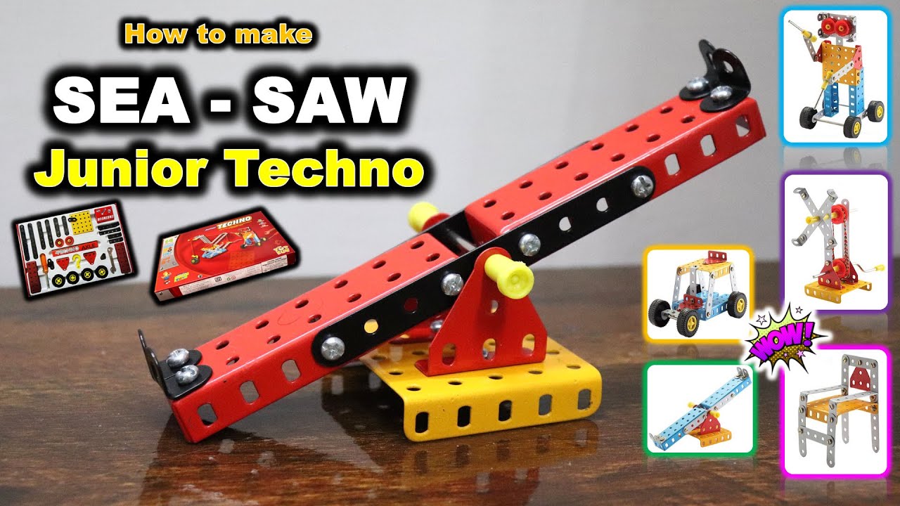 SEA SAW Junior Techno | How to make SEA SAW | Building Blocks | Construction | DIY Engineering ...