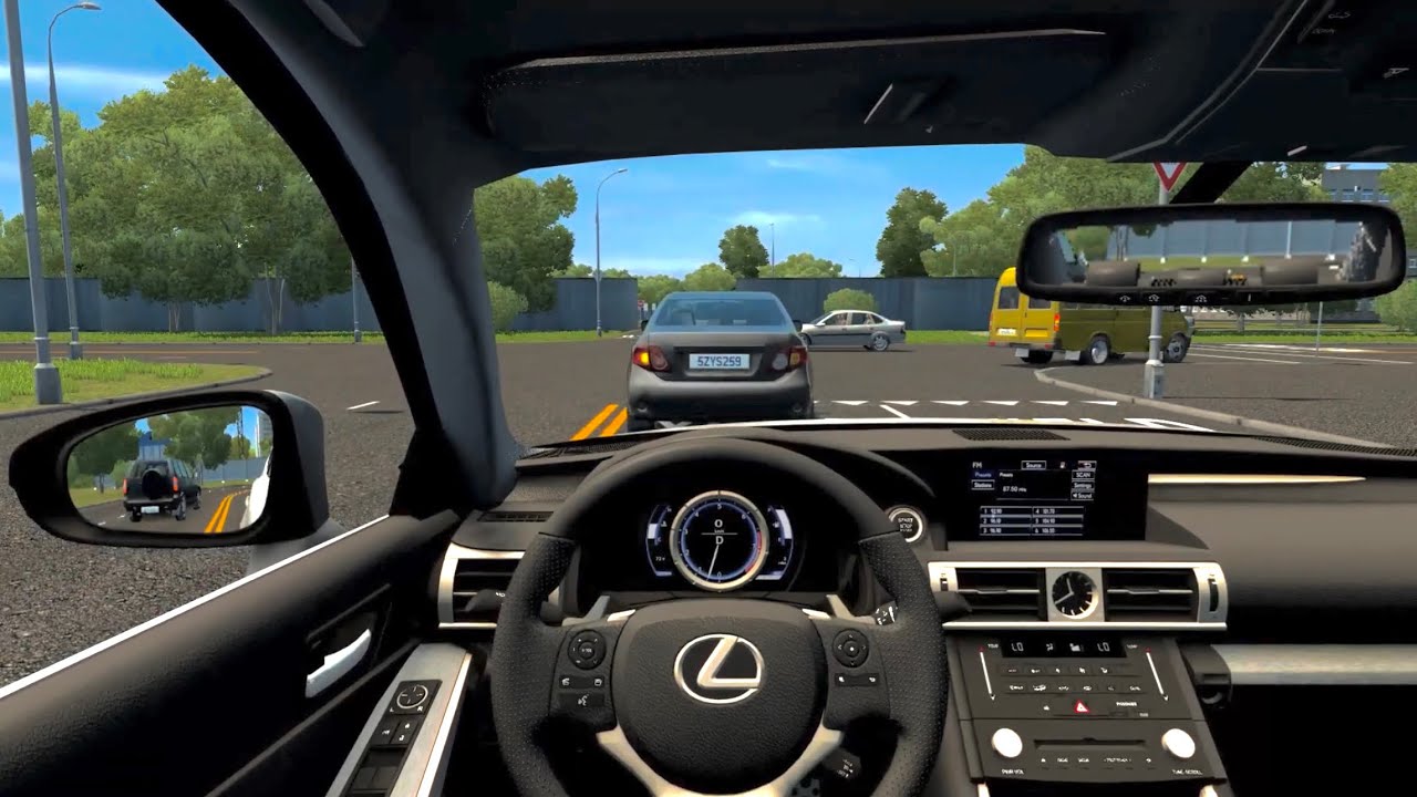 City Car Driving-2014 Lexus Is 350 f sport (steering wheel driving ...