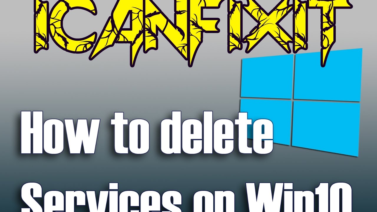 How to delete Services on Windows 10 - YouTube