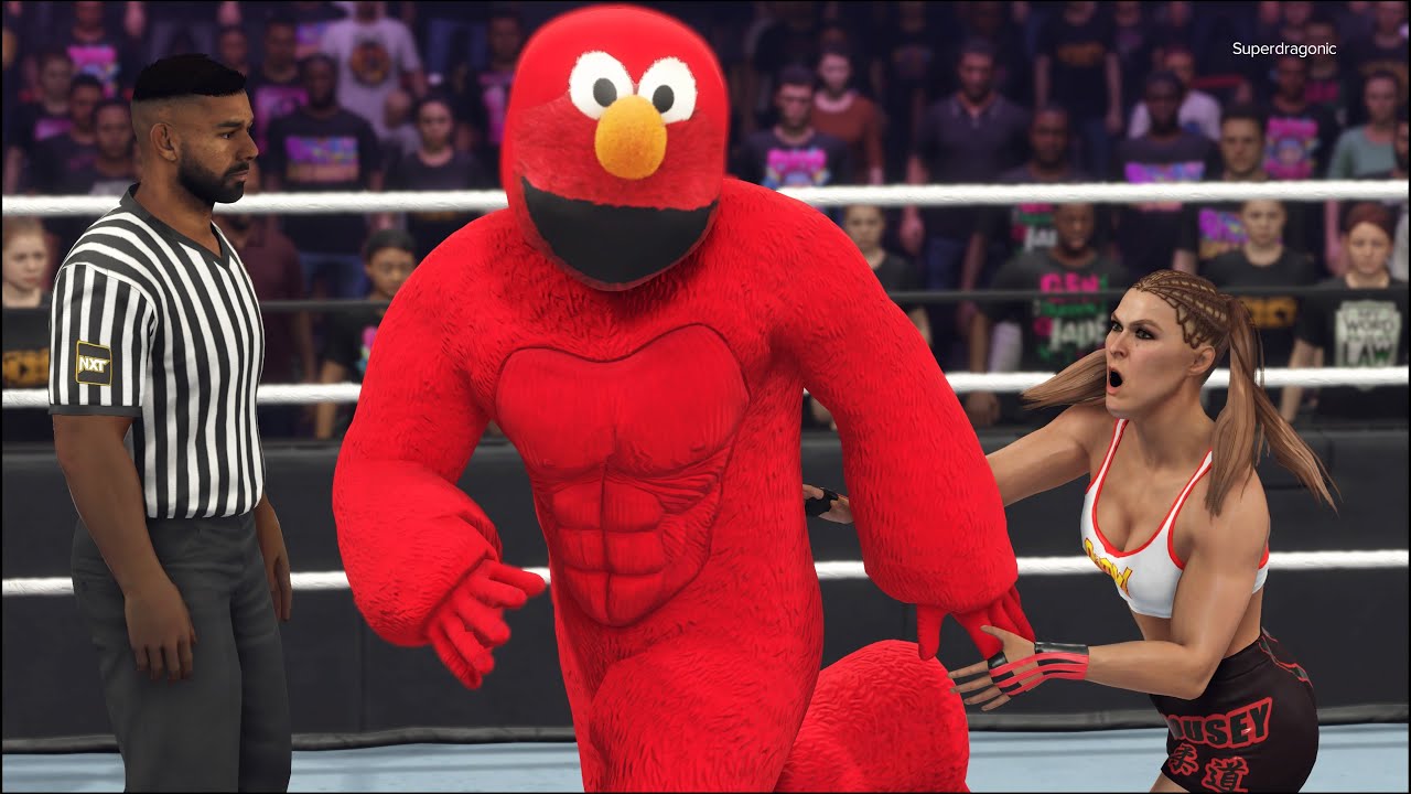 FULL MATCH - Ronda Rousey vs. Elmo - WWE 2K24 - YouTube