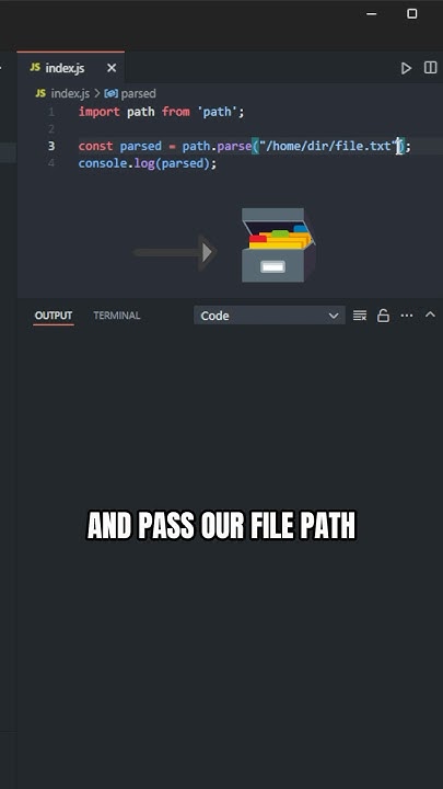 EASY File Path Parsing 📄 #javascript #nodejs #coding #programming - YouTube
