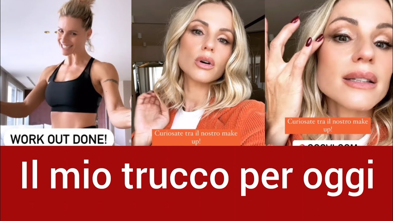 Workout e trucco per oggi - Michelle Hunziker Instagram Stories 6/10/22 ...
