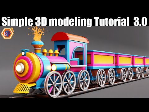 Blender Tutorial - Cartoon Train Modeling | (Speed Art) - YouTube