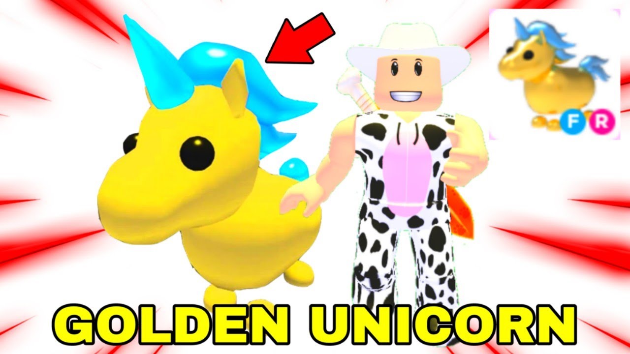 3 CARA MENDAPATKAN PET GOLDEN UNICORN DI ADOPT ME - Roblox Indonesia ...