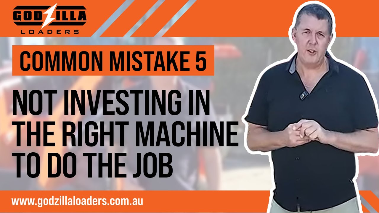 Common Mistake 5 - Not investing in the right machine to do the job ...
