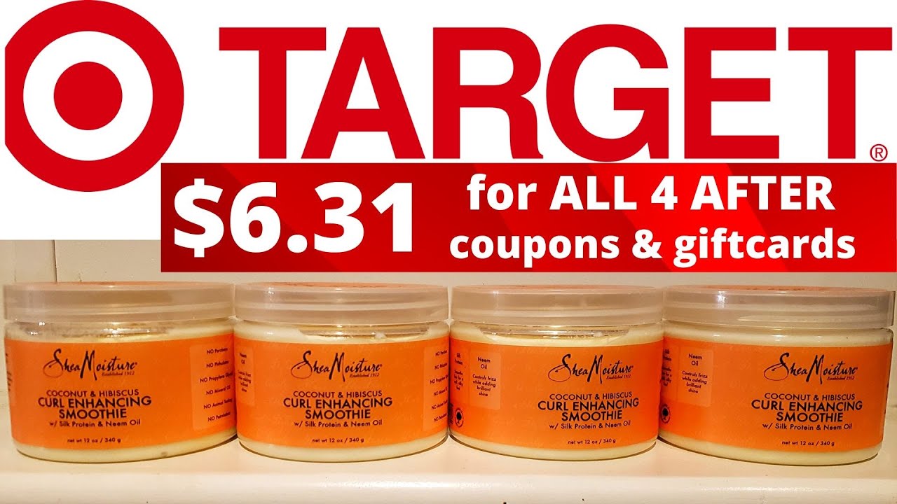 TARGET CHEAP SHAE MOISTURE PRODUCTS- $5 gift card with the purchase of ...
